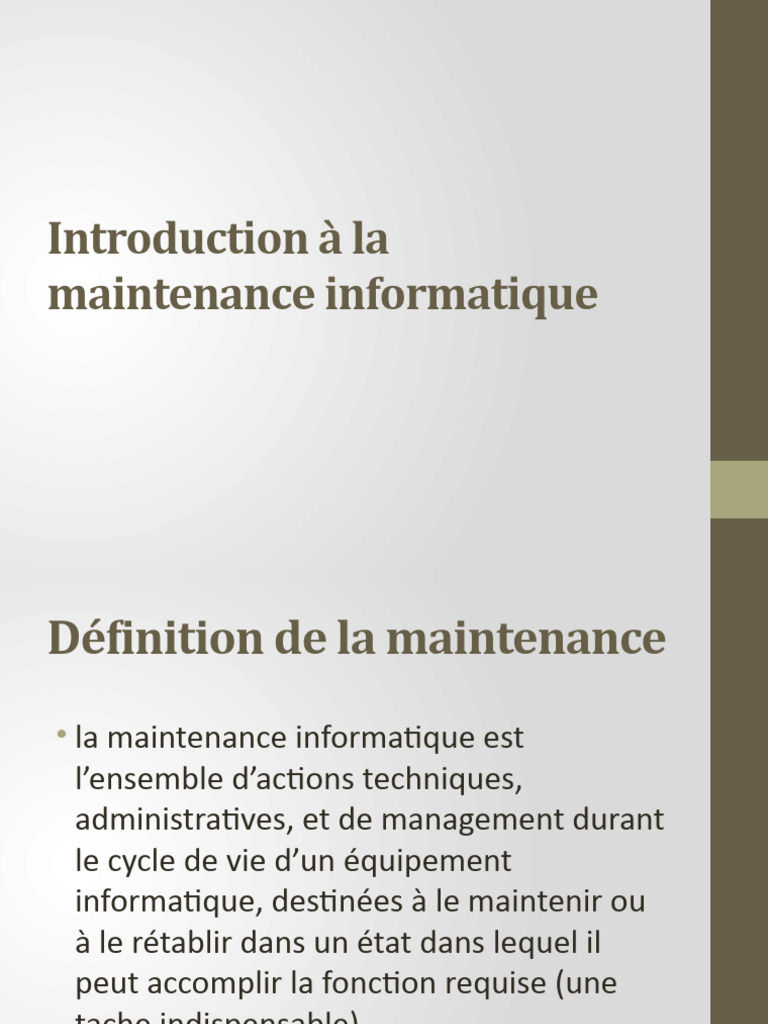 Guide complet sur la maintenance informatique | PDF | Logiciel ...