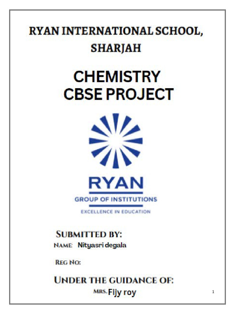 CHEMISTRY PROJECT Final | PDF | Sucrose | Glucose