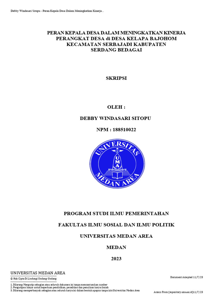 Debby Windasari Sitopu - Fulltext | PDF
