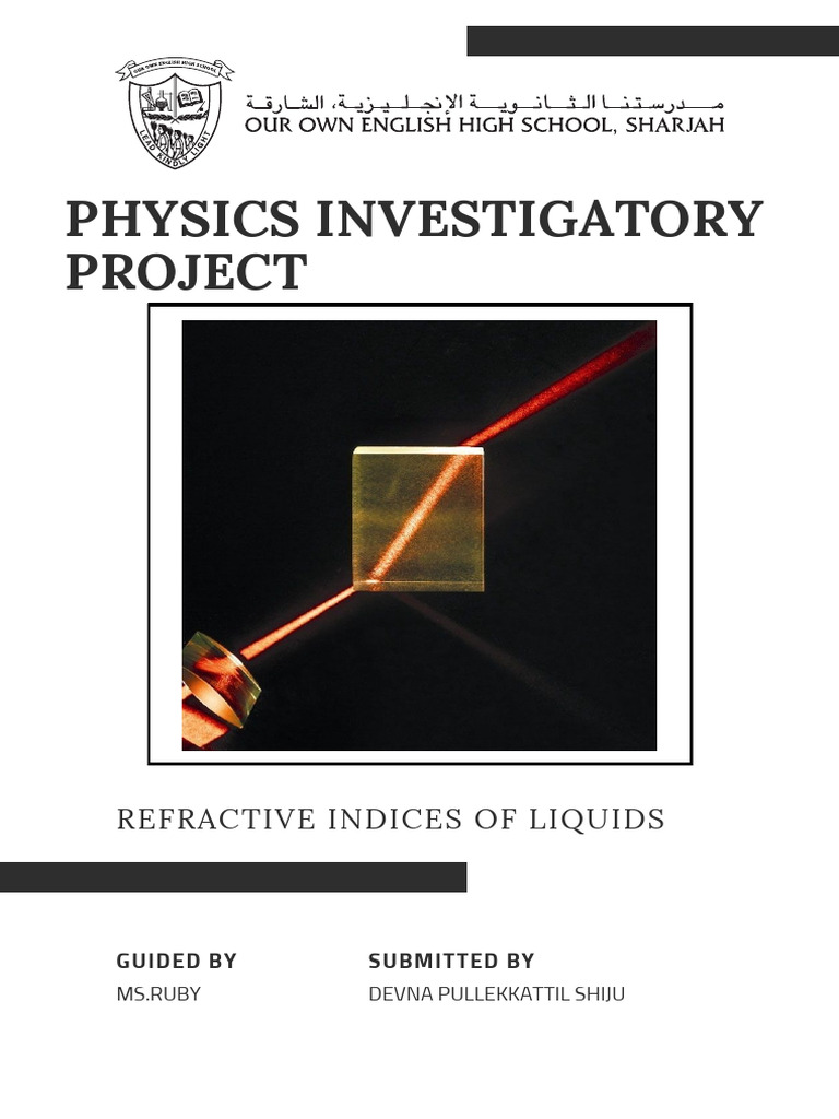 Physics Project File (1) | PDF