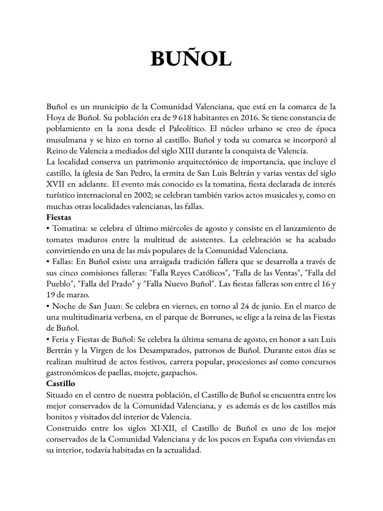 Buñol | PDF