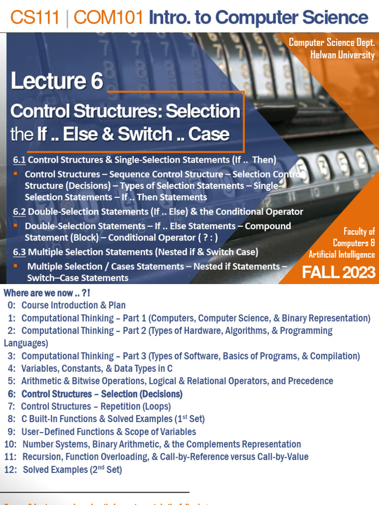 Lecture 6 - Fall 2023 | PDF