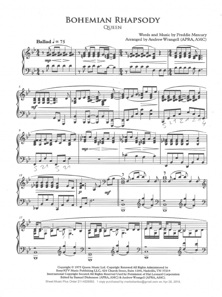 Bohemian Rapsody | PDF