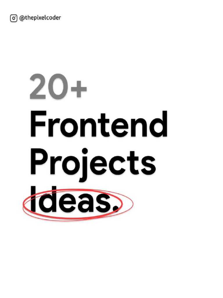 20 Frontend Ideas | PDF