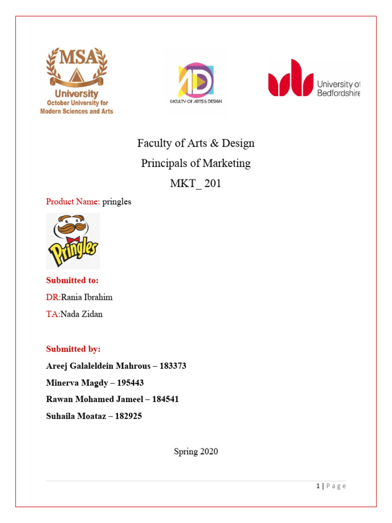 Project Sample Pringles | PDF | Potato Chip | Market Segmentation