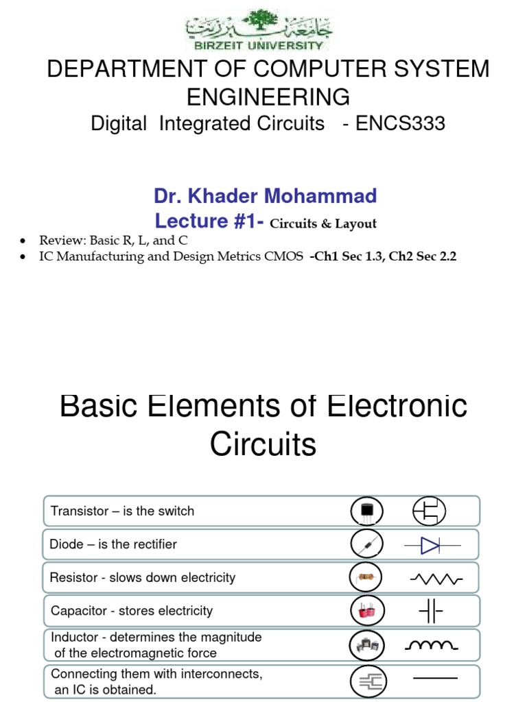 Basic Circuits | PDF | Electrical Network | Electrical Resistance And ...