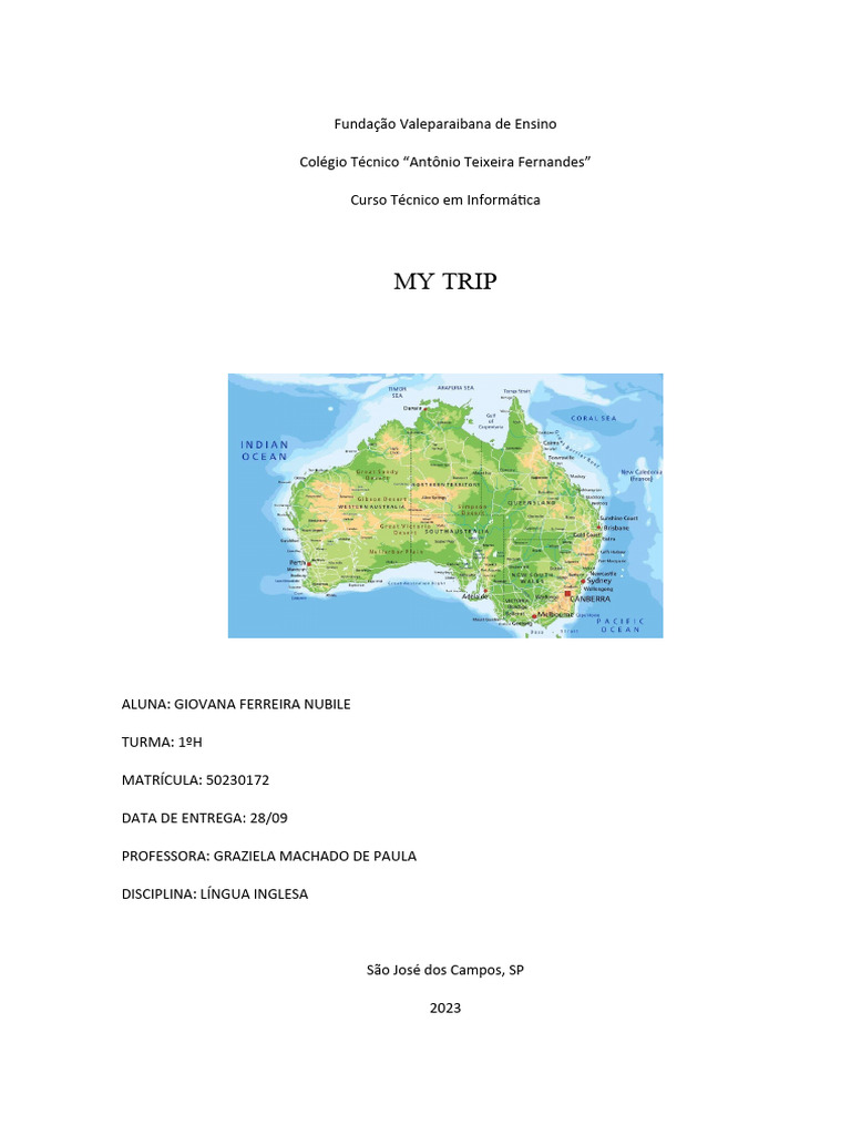 ,my Trip | PDF | Australia