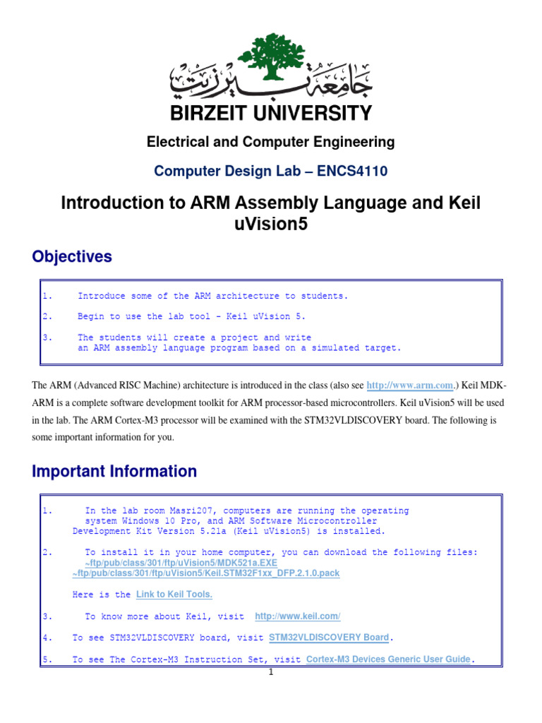 ARM Assembly with Keil uVision5 Guide | PDF | Microcontroller | Computing