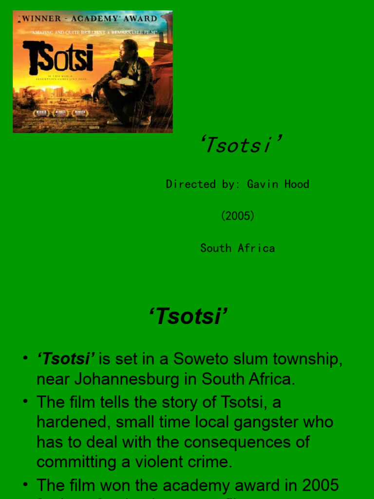 Tsotsi: Redemption in South Africa | PDF | Social Science