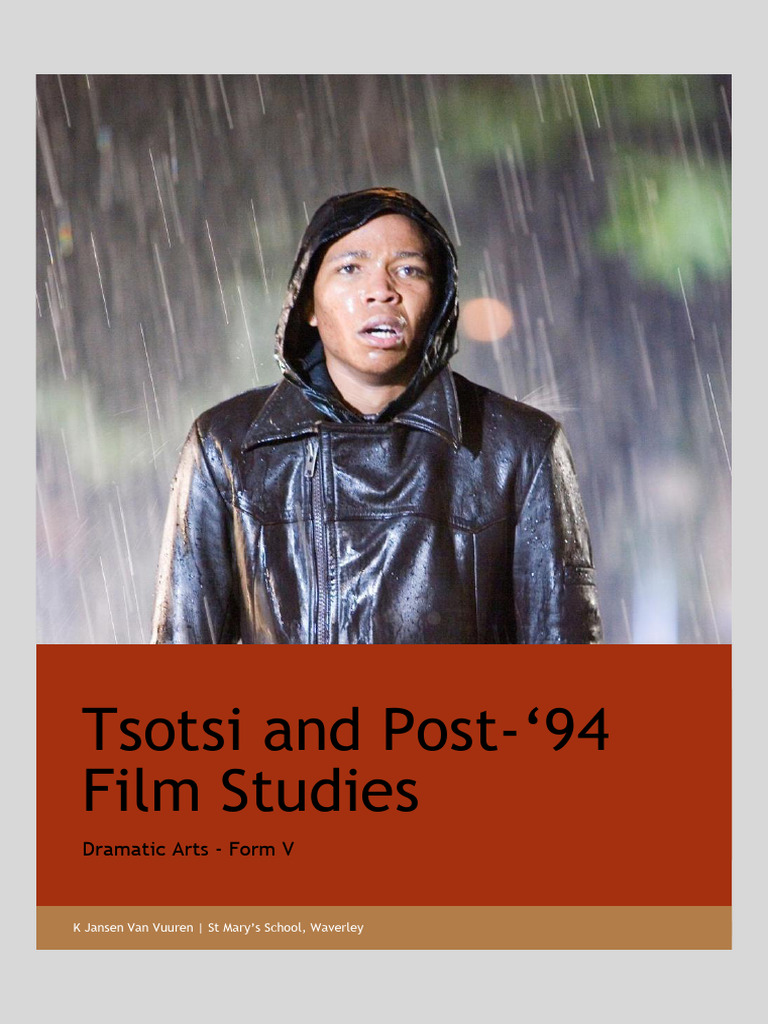 1 - Tsotsi Study Guide and Film Study Notes | PDF