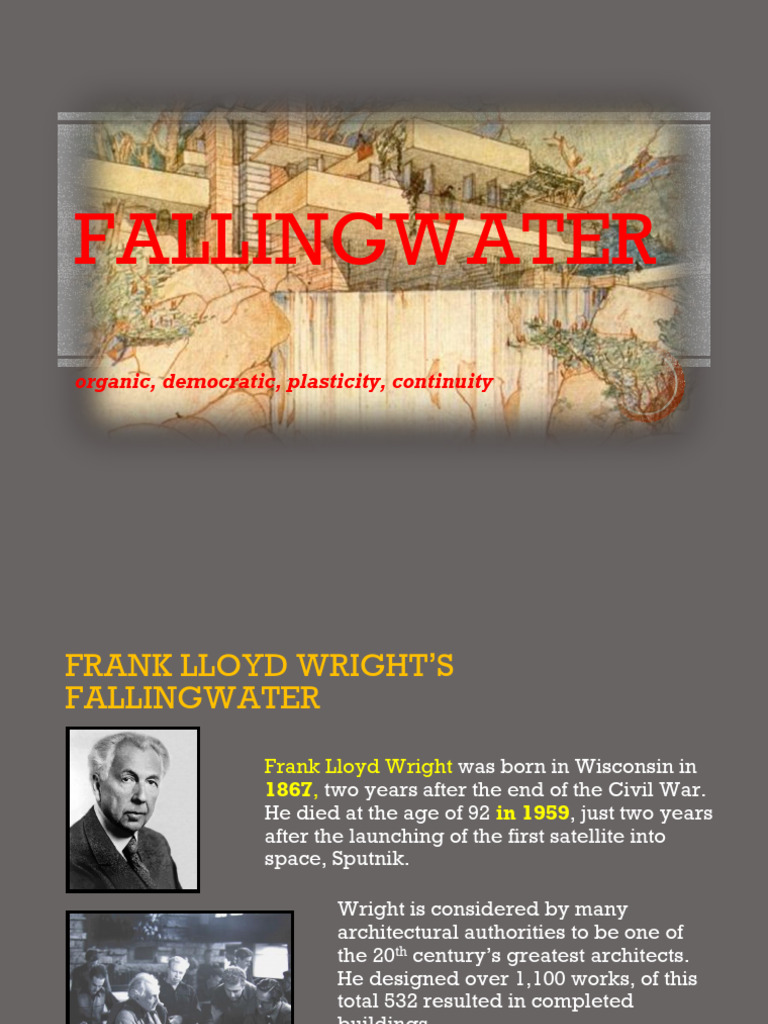Fallingwater | PDF | Building Engineering | Architectural Design