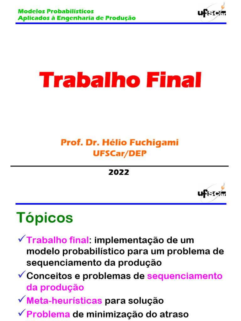 Fuchigami 2022 (Mpaep) Trabalho Final | PDF