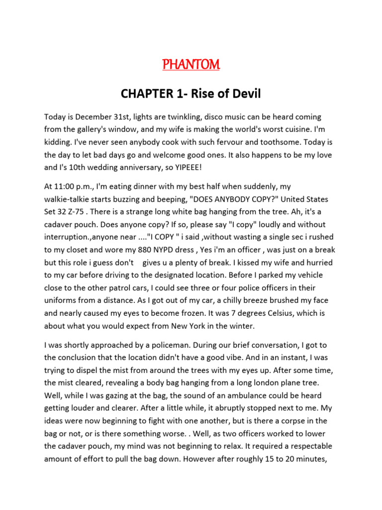 Phantom Part 1 | PDF