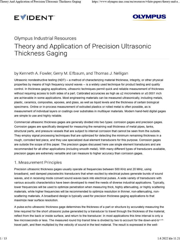UTT Principles | PDF | Ultrasound | Temperature