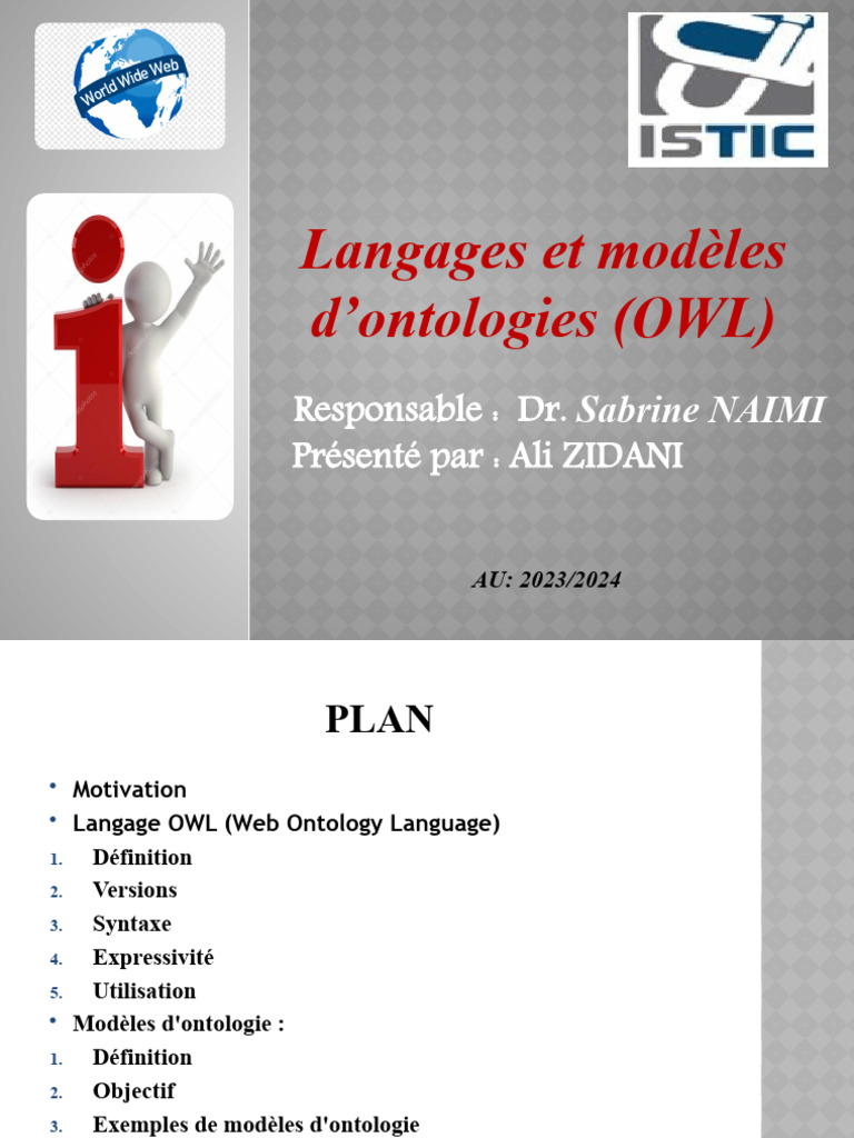 01 Langages Et Modèles D'ontologie (OWL) Final | PDF