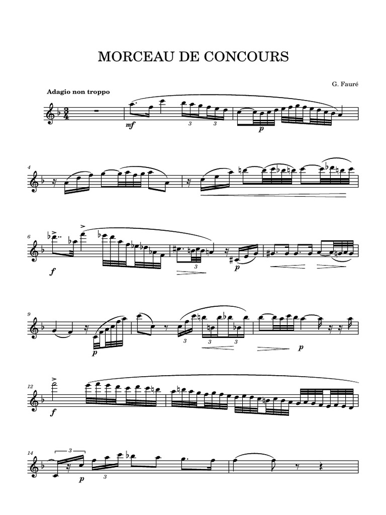 Morceau de Concours | PDF