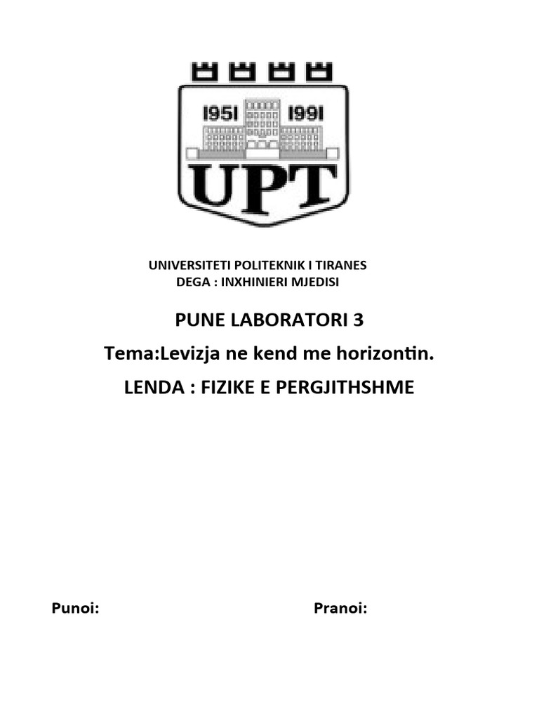 Pune Laborator 3 Fizike1 | PDF