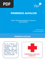 Diapositivas Primeros Auxilios | PDF | Primeros auxilios | Reanimación cardiopulmonar