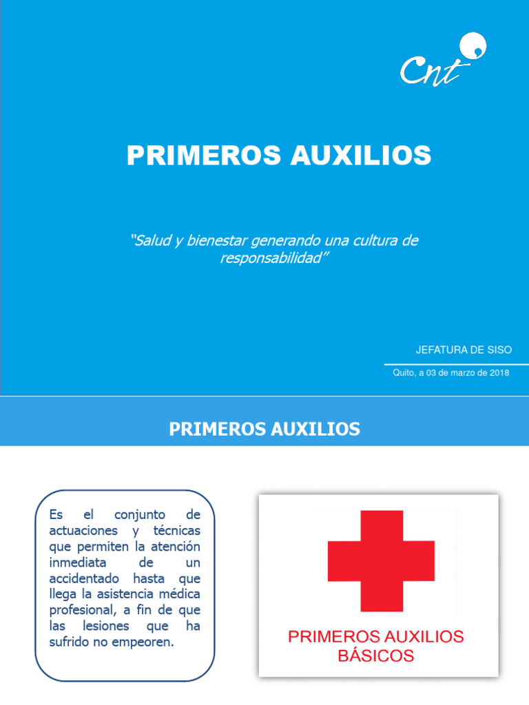 Primeros Auxilios Brigadas | PDF | Reanimación cardiopulmonar | Primeros auxilios