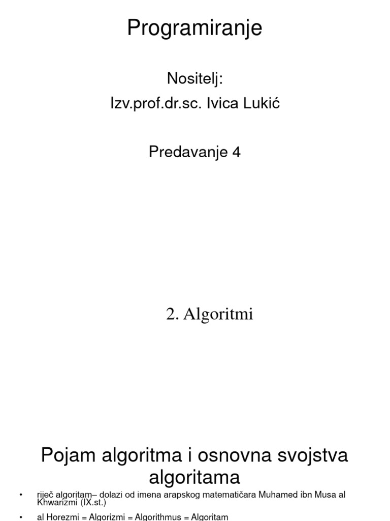 PR04 Algoritmi | PDF