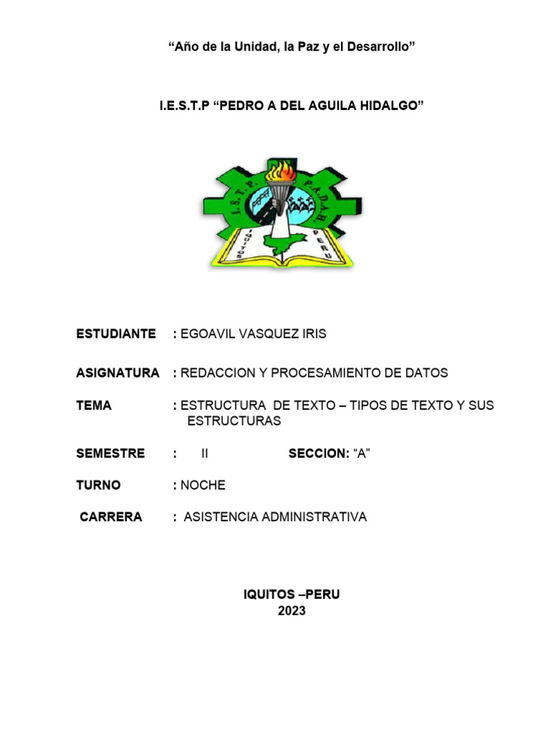 Estructura de Textos | PDF | Narración | Argumento