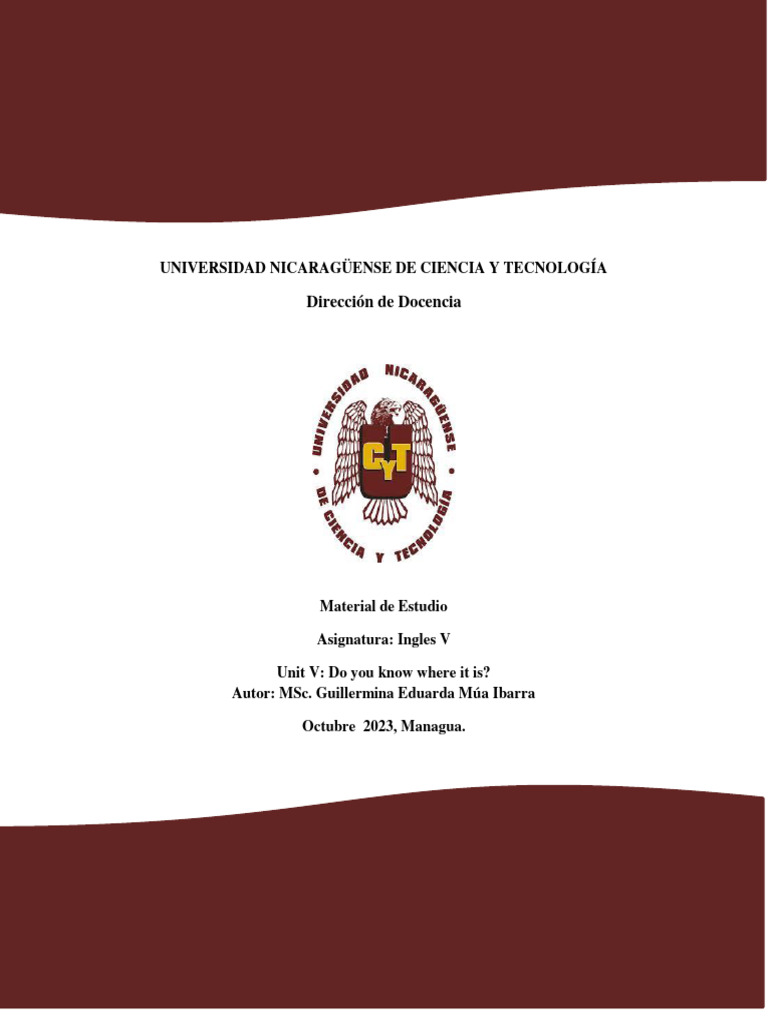 8 Sem Material de Estudio Ingles V Unit V Do You Know Where It Is | PDF