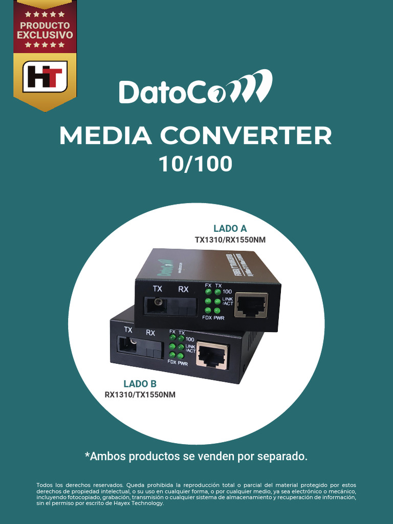 10 - 100 SINGLE FIBER, WDM, S.M, MEDIA CONVERTER XXKM | PDF