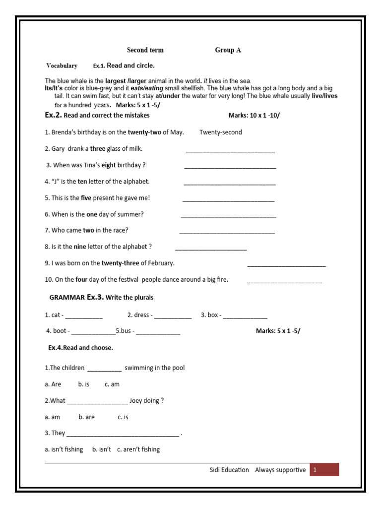Test Kl.5.a.tremujori 2.smiles 5 | PDF