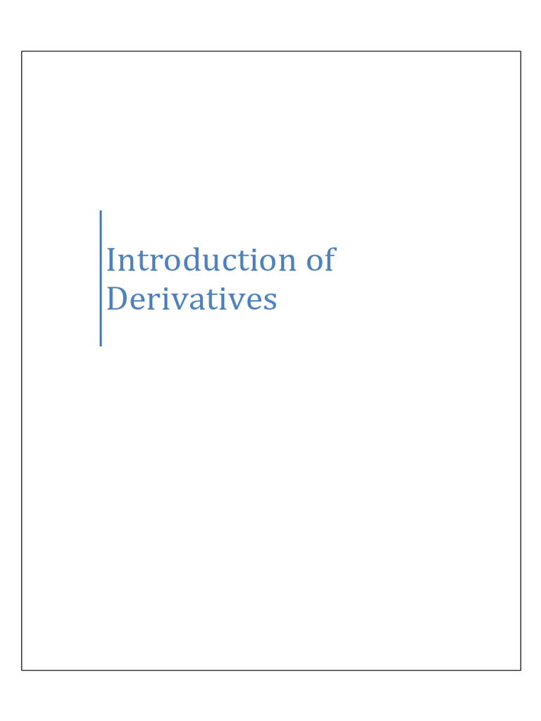 Derivatives 2 | PDF | Swap (Finance) | Derivative (Finance)