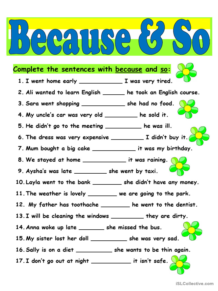 So and Because | PDF
