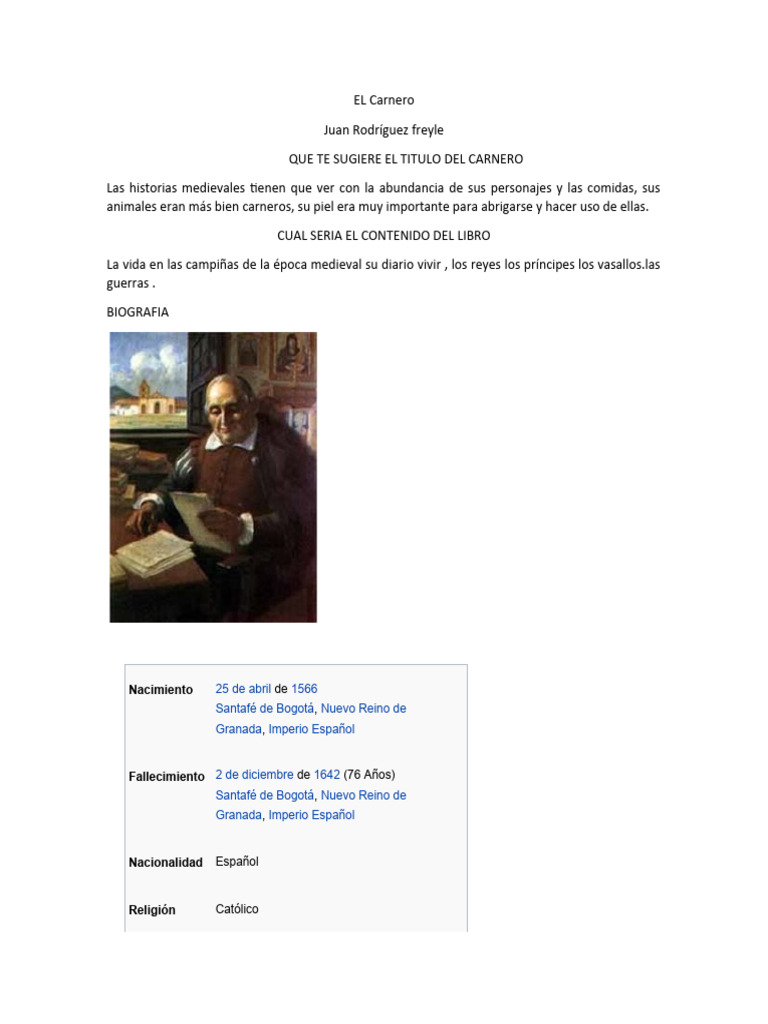 Cuento Historia Del Carnero | PDF | Colombia