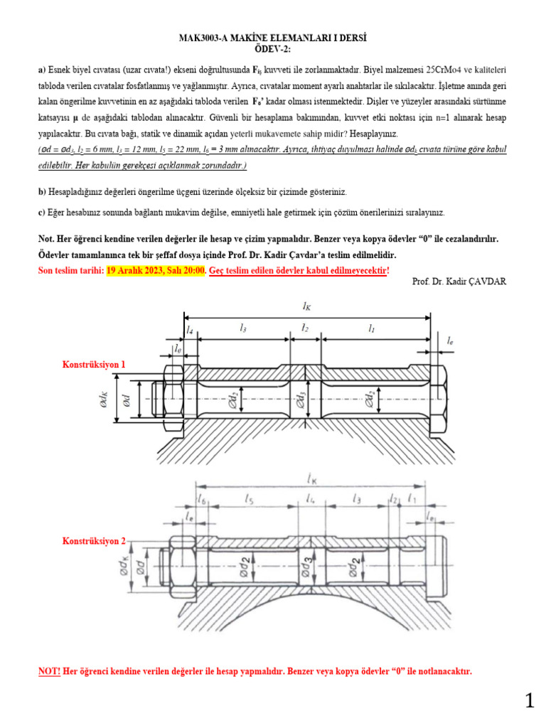 2023 Makel-1 Ödev-2 Gü | PDF