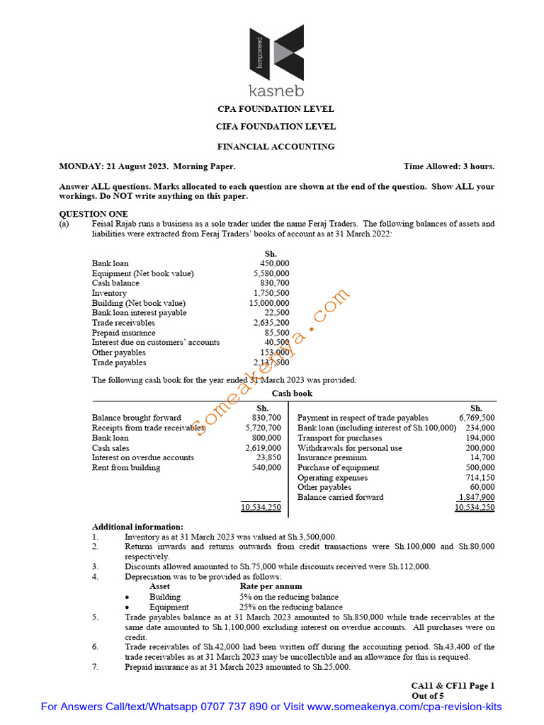 PST FA 2015 2023 | PDF | Debits And Credits | Balance Sheet