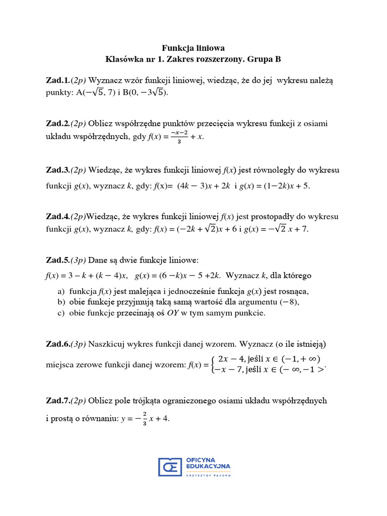 2019_1_Klasowka_kl1_F_liniowa_ZR_B_wer1 | PDF