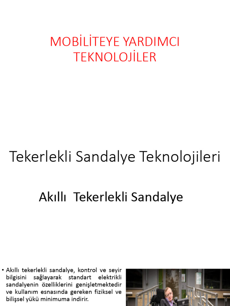 10 Mobi̇li̇teye Yardimci Teknoloji̇ler | PDF