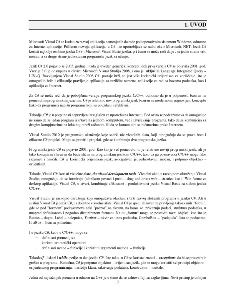 Uvod_U_C# | PDF
