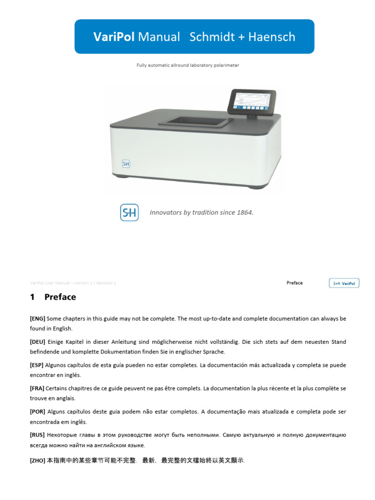 Usermanual - VariPol Polarímetro | PDF | Physical Phenomena | Physical ...