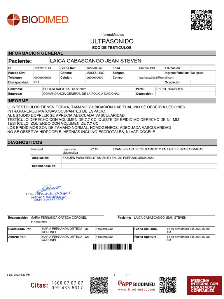 Informe | PDF | Enfermedades y trastornos | Especialidades Medicas