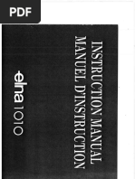 Elna 1010 Manual | PDF