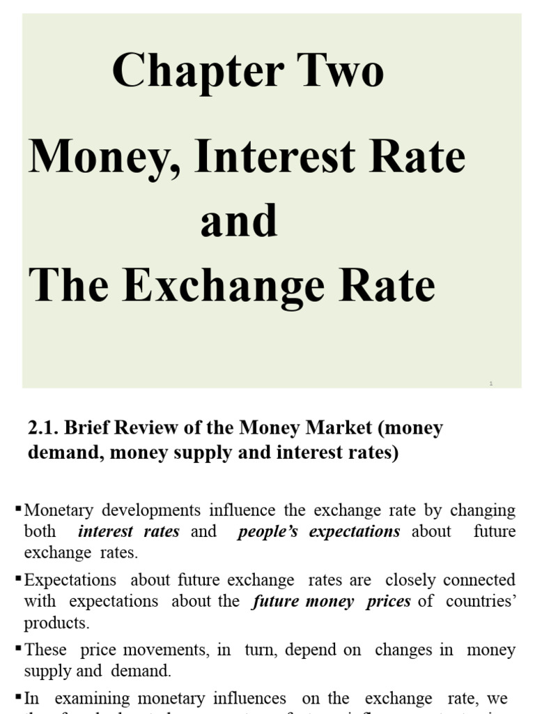 International Economics Ii Chapter 2 Pdf Purchasing Power Parity