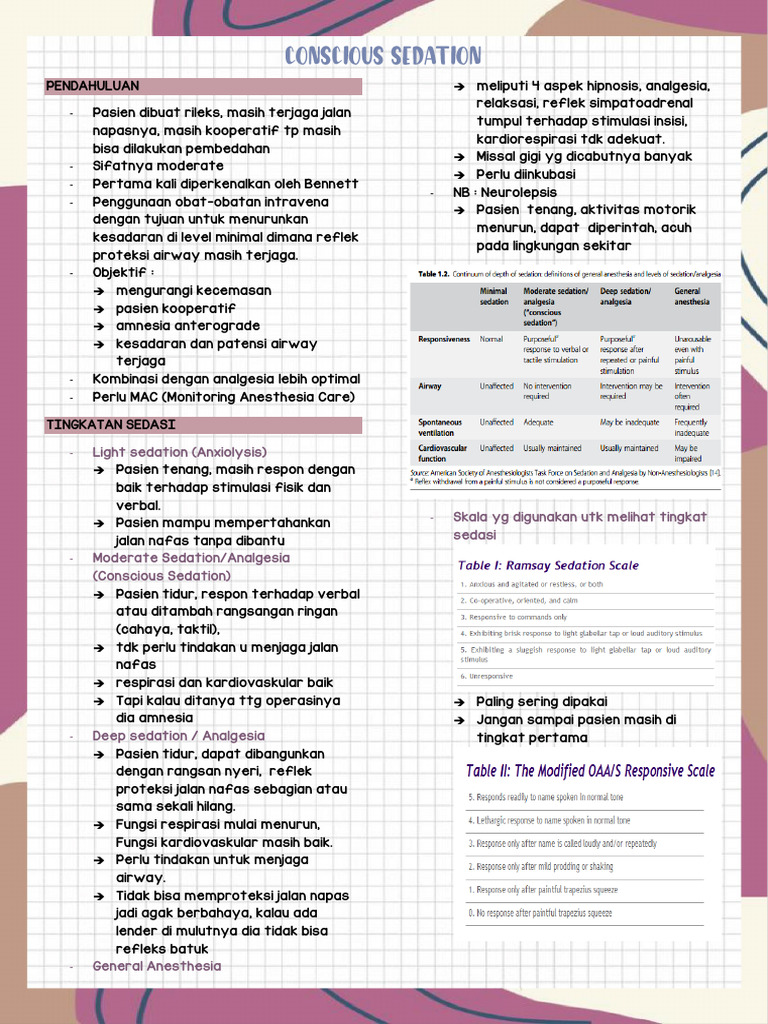 L7 - Conscious Sedation | PDF