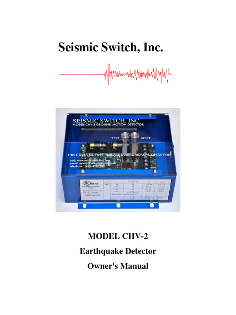 Manual CHV 2 Single Page | PDF | Relay | Alternating Current