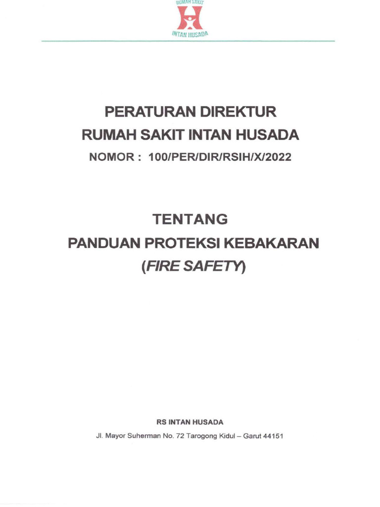 Unit Umum-Panduan Proteksi Kebakaran (Fire Safety) | PDF