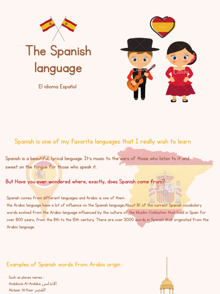 The Spanish Language | PDF | Spanish Language | Arabic