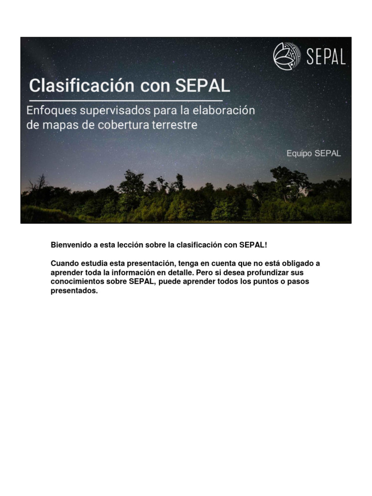 Classification With SEPAL - Spanish | PDF | Algoritmos | Píxel