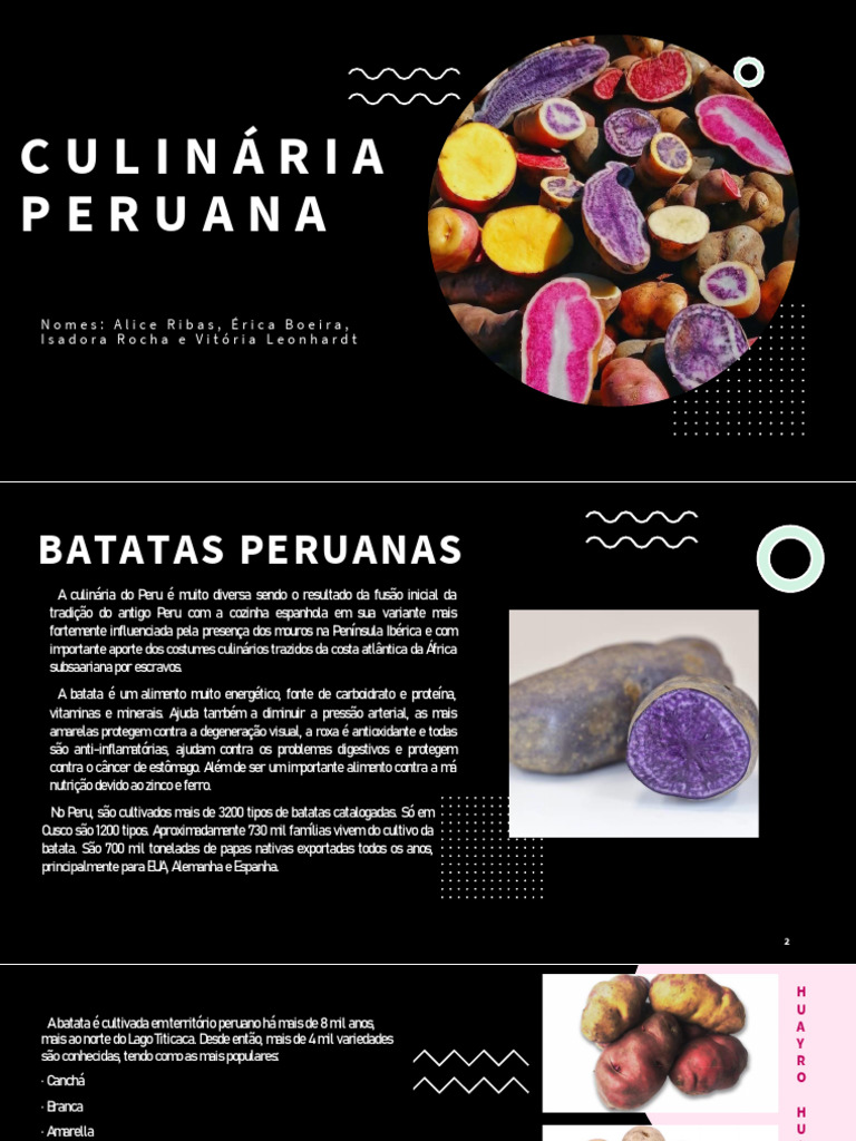 Variedades de Batatas Peruanas | PDF