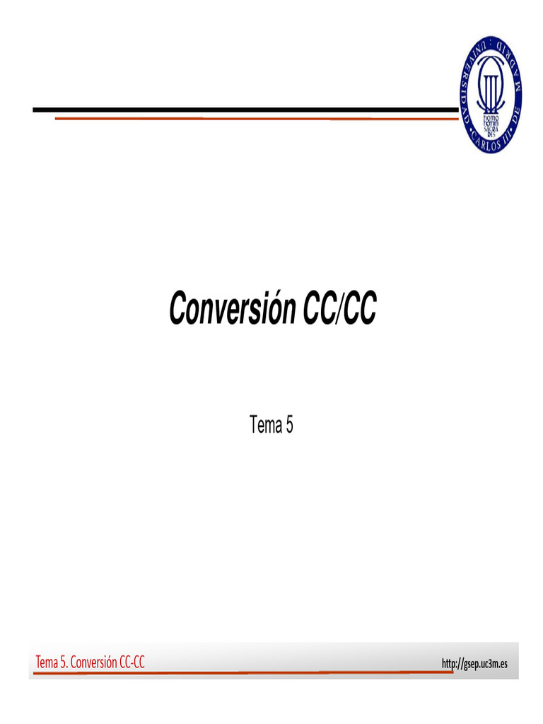Guía sobre Conversión CC-CC en Electrónica | PDF | Fuente de ...
