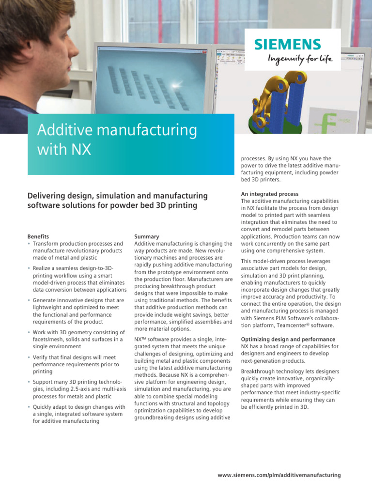 Additive Manufacturing With NX | PDF | Art | Computers