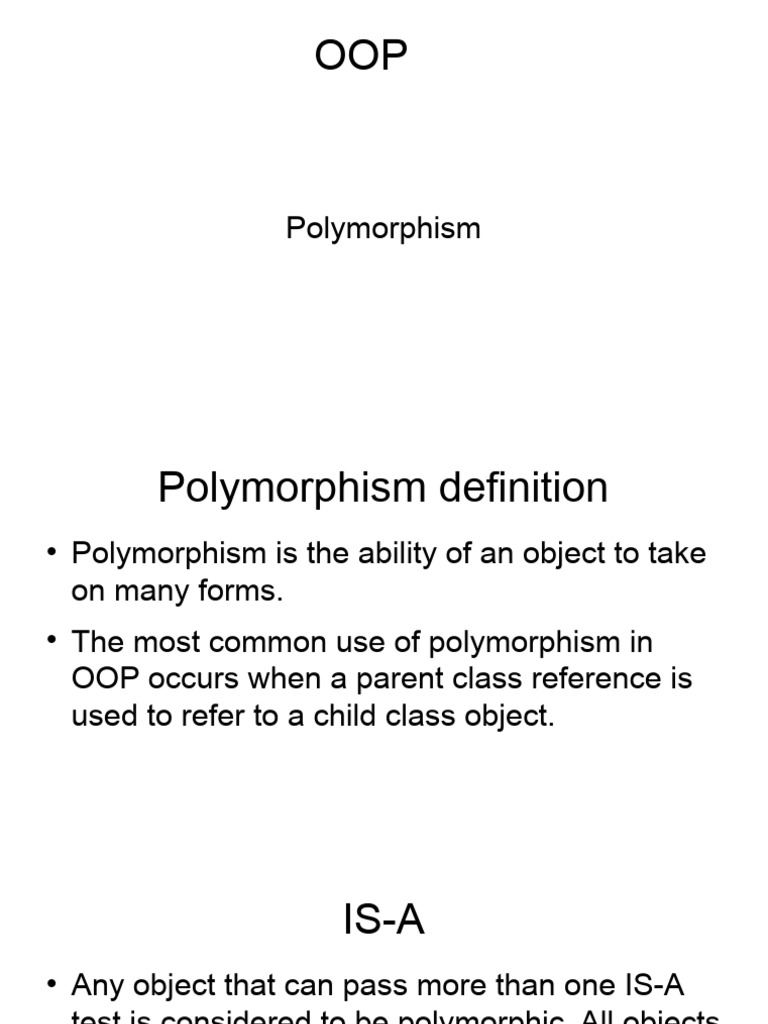 Polimorphysm | PDF | Inheritance (Object Oriented Programming) | Method (Computer Programming)