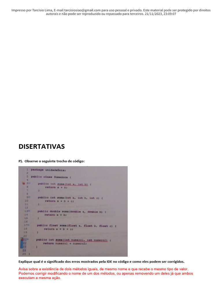 Compilado_de_Provas_de_Topicos_Especiais_de_Programacao_Orientada_a_Objetos_-_UNIP_EAD_1 ...